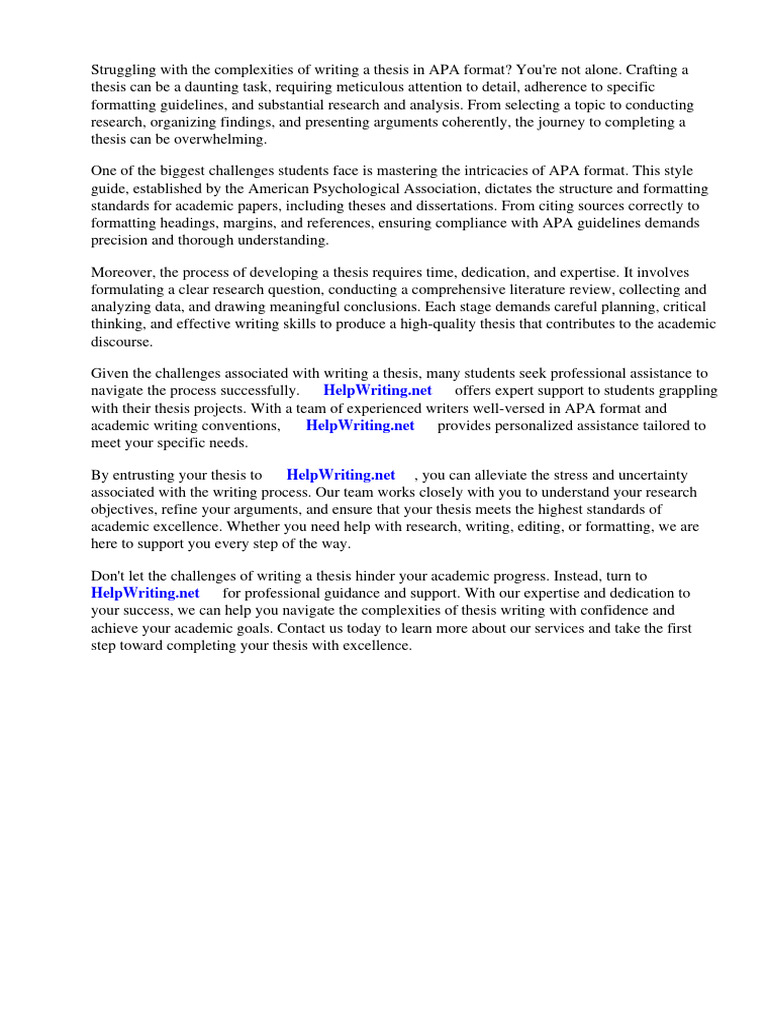 Example of Thesis Using Apa Format | PDF | Apa Style | Thesis