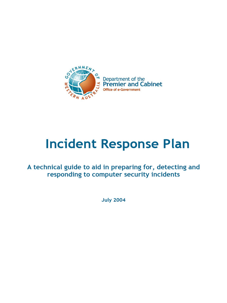 Incident Response Plan | PDF | Computer Security | Security