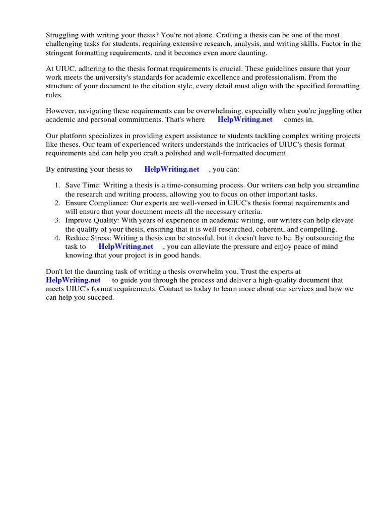 Uiuc Thesis Format Requirements | PDF | Geographic Information System ...