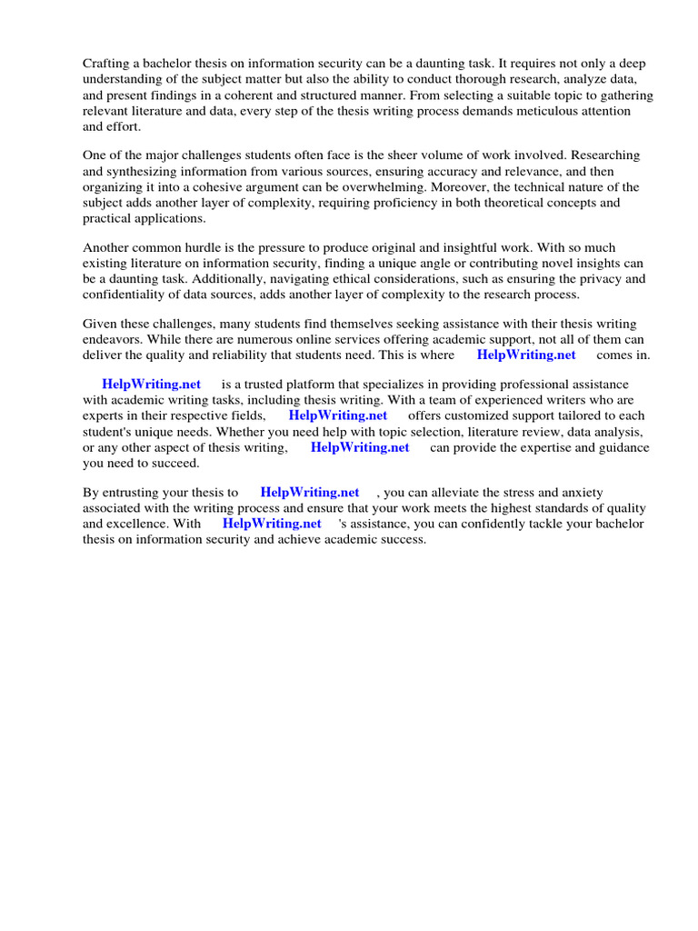 Bachelor Thesis Information Security Pdf Computer Security Security