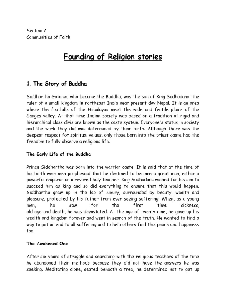 Founding Stories | PDF | Jesus | Abraham
