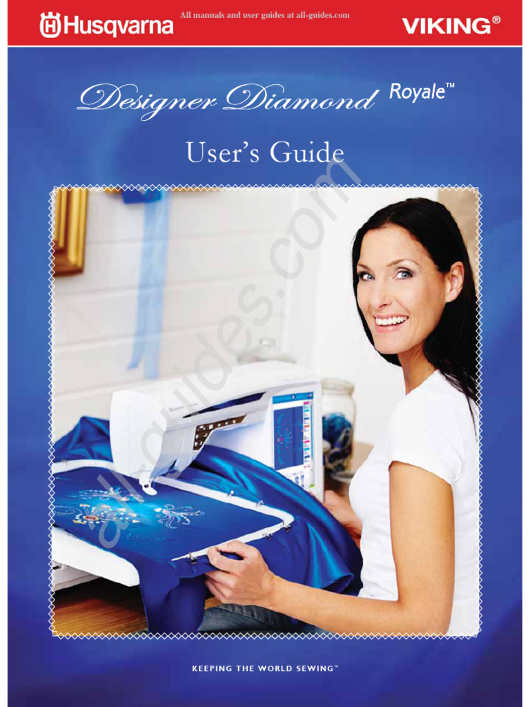 Husqvarna/Viking Designer Diamond Royale Sewing Machine Instruction ...