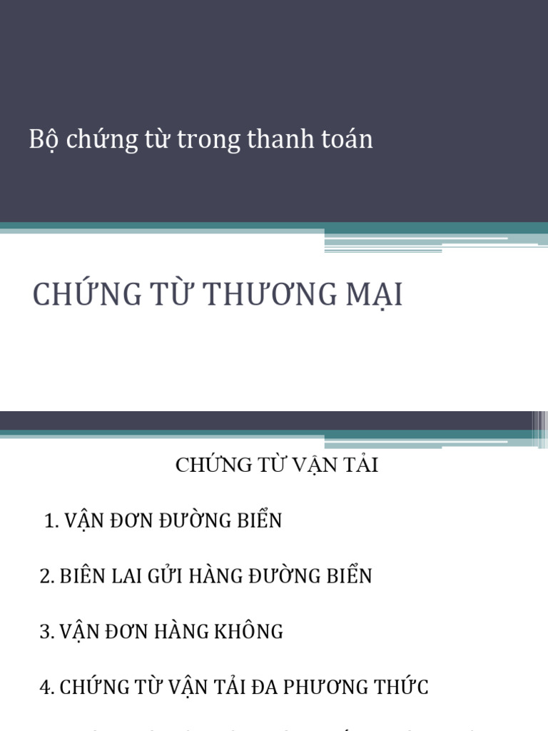 TTQT CH NG T Thương M I | PDF