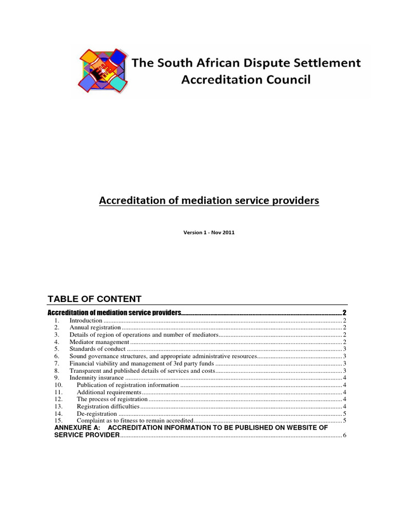 DiSAC - Mediation Service Providers | PDF | Mediation | Domain Name ...