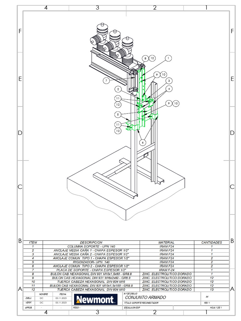 Soporte Reconectador | PDF