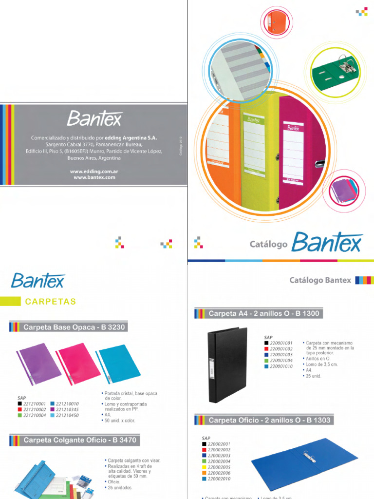 Catalogo Bantex 2012 | PDF