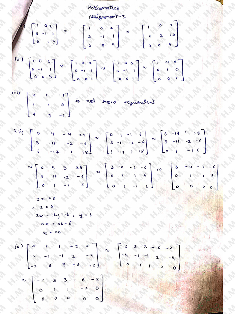 Maths_Assignment_1 | PDF