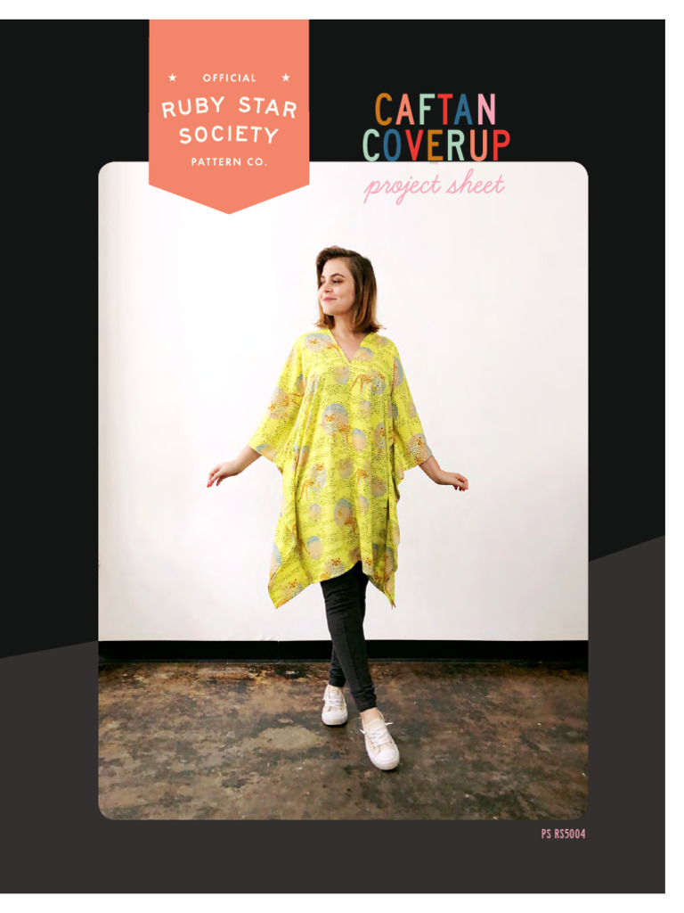 FP Rss Ps Caftan-Coverup | PDF | Seam (Sewing) | Softlines (Retail)