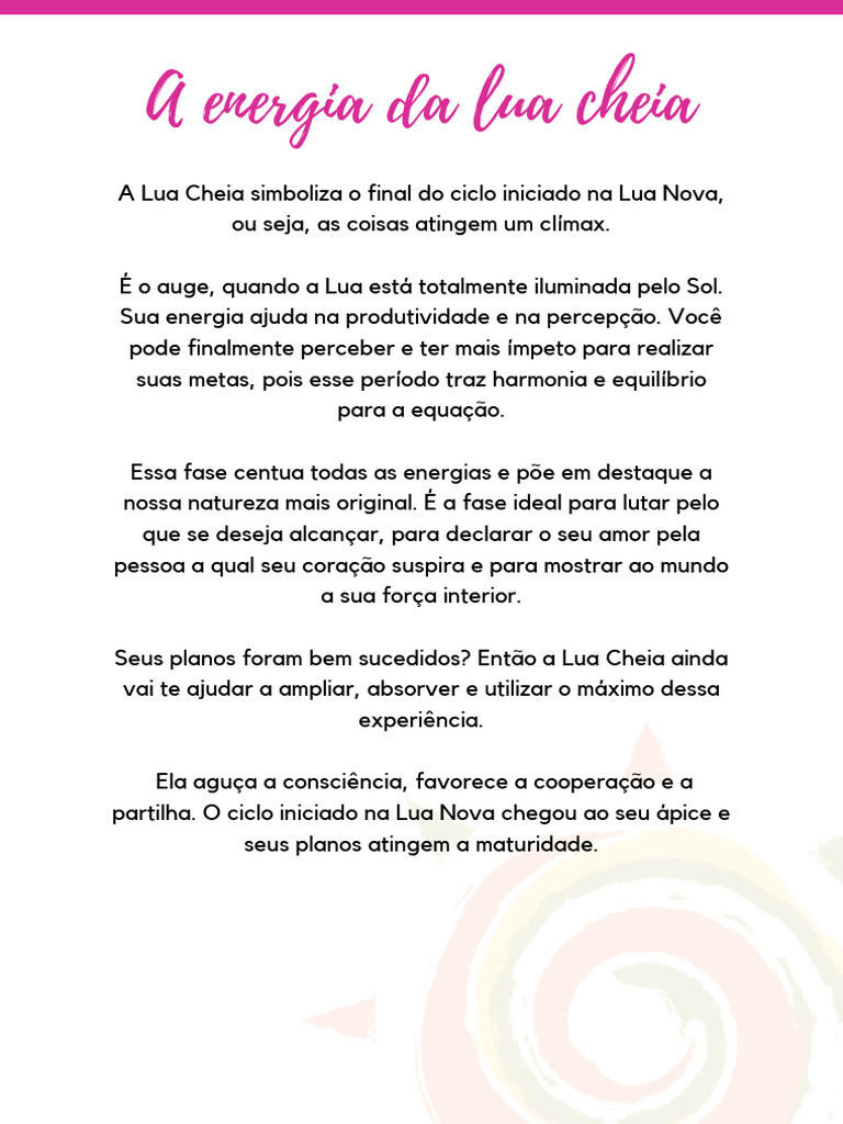 Energia e Benefícios da Lua Cheia | PDF | Lua | Cristal