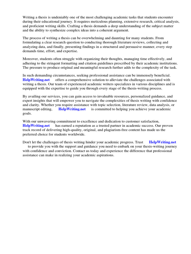 Writing Thesis Worksheet | PDF | Essays | Thesis