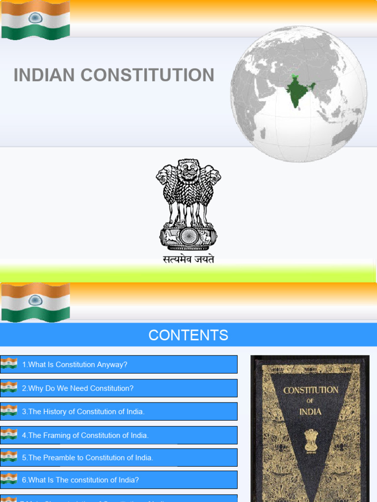 Indianconstitution | PDF | Constitution | Legal Documents