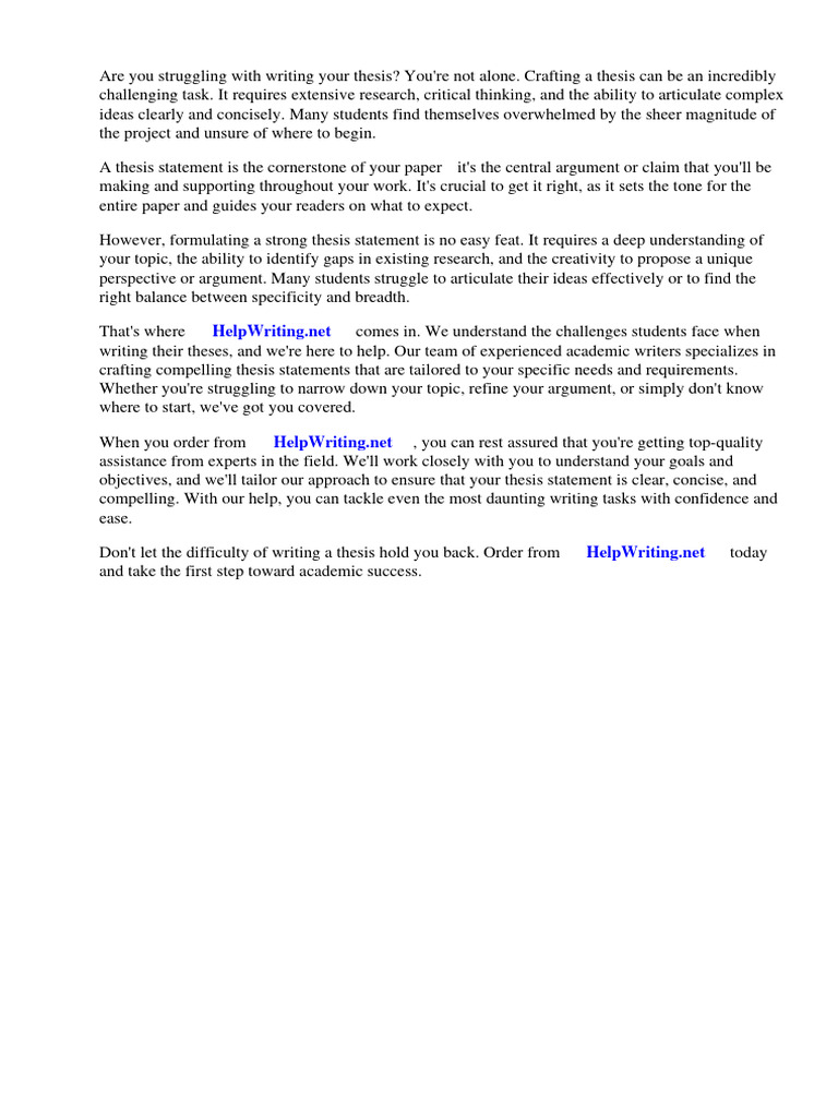 What is the Definition Thesis Statement | PDF | Essays | Thesis