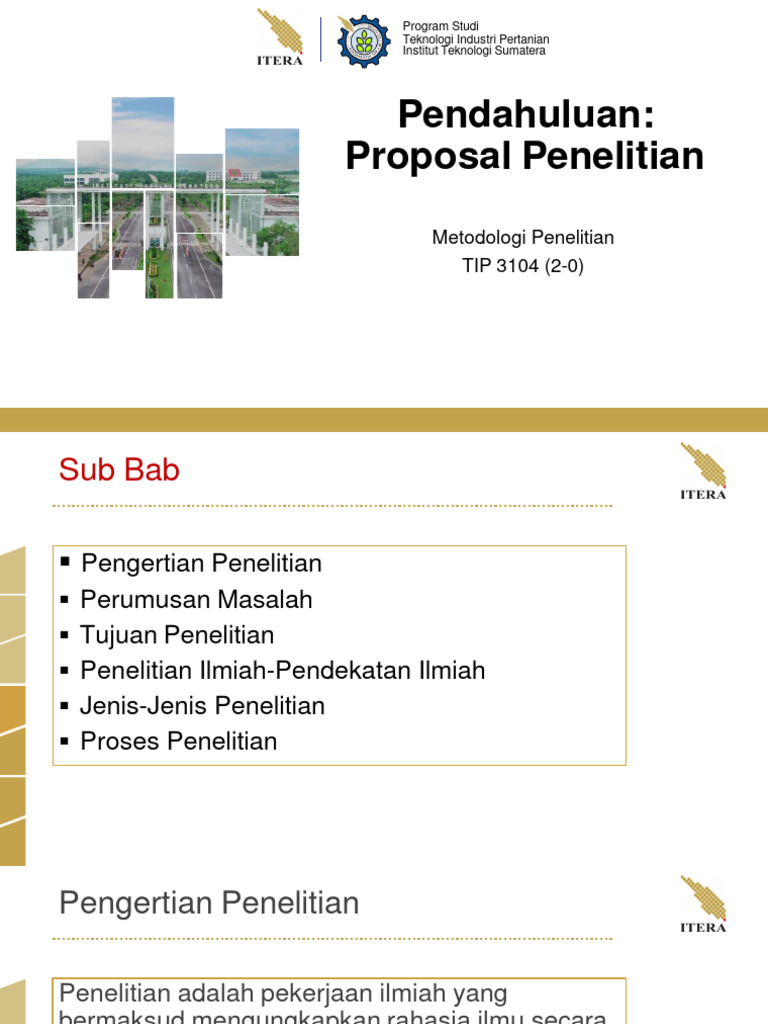 Panduan Penelitian TIP 3104 | PDF