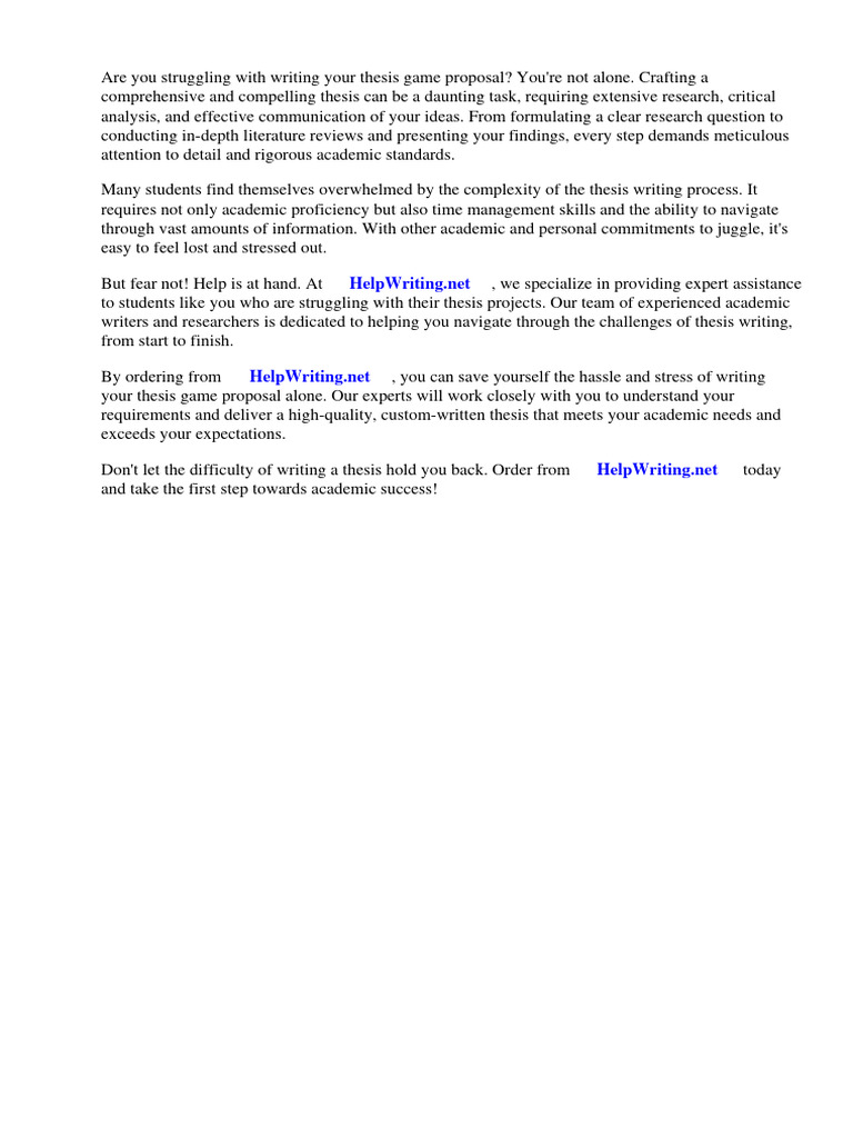 Thesis Game Proposal | Download Free PDF | Thesis | Artificial Intelligence