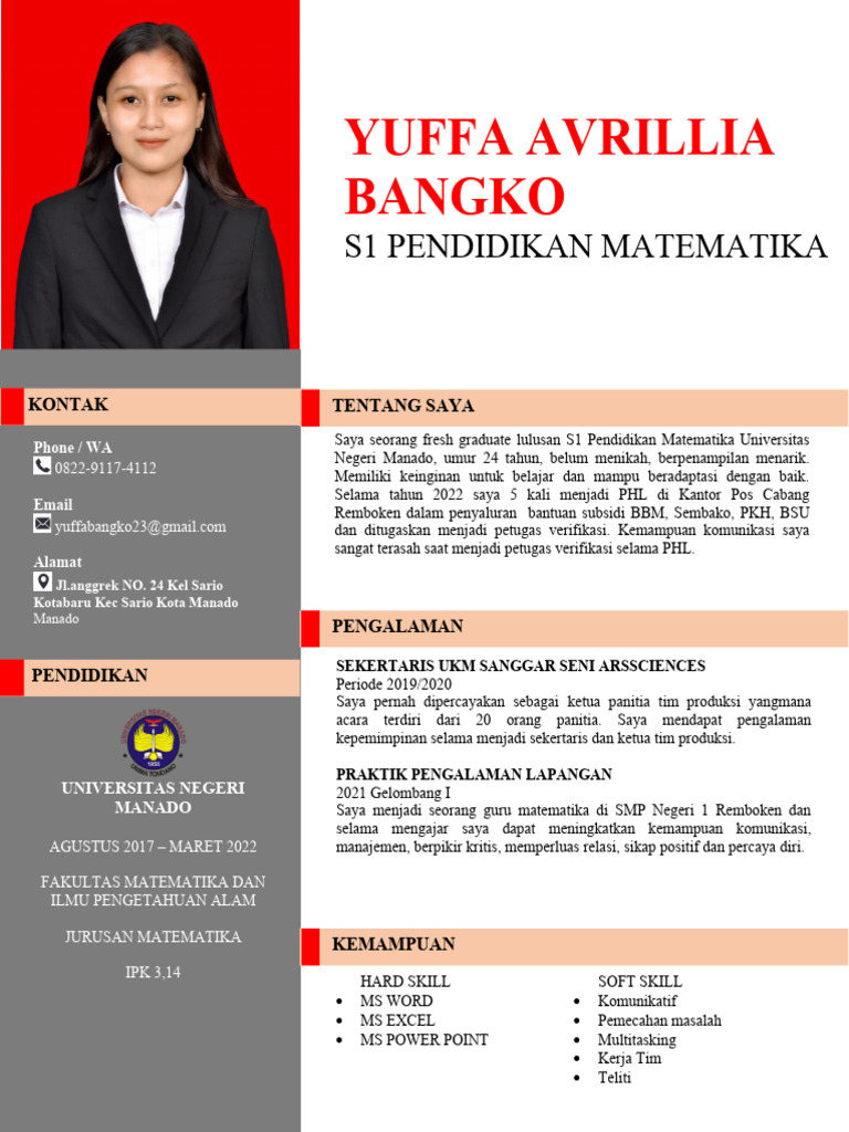 Yuffa Avrillia CV KEJAKSAAN | PDF