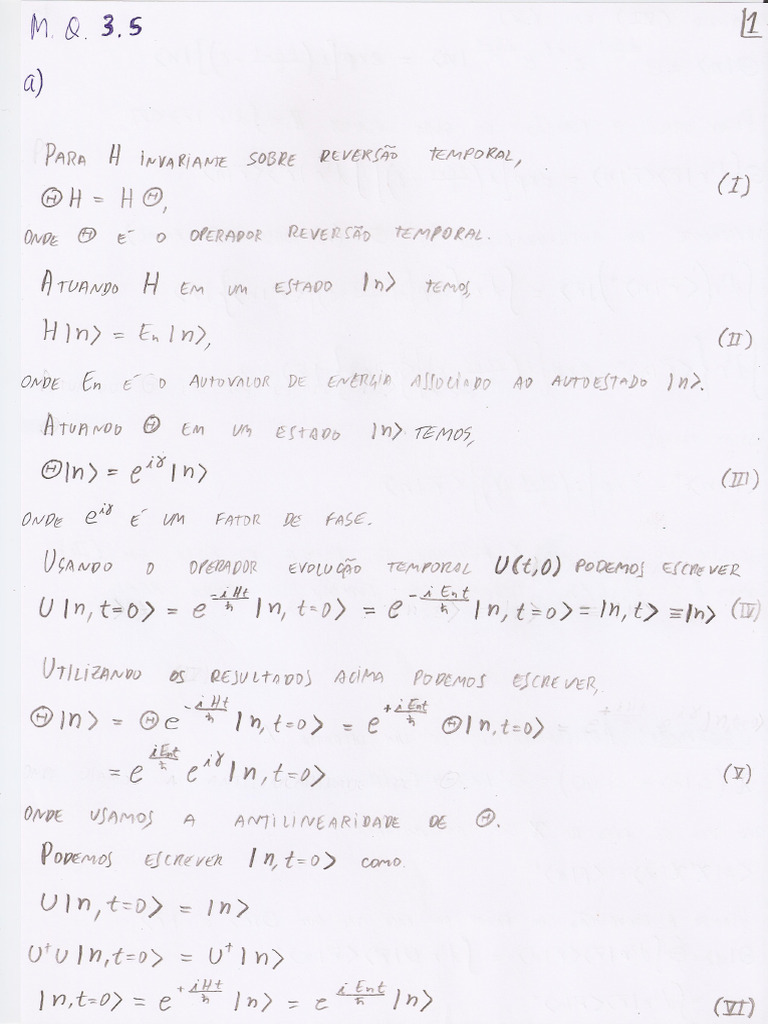 Quantica Lista 3 | PDF