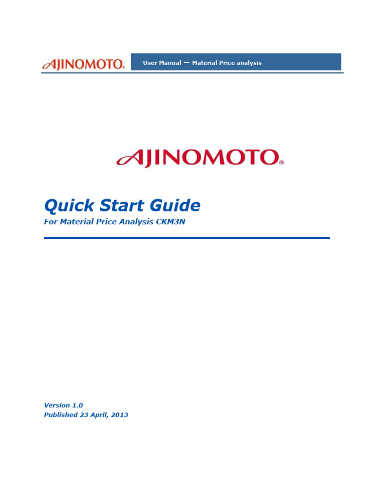 User Manual CKM3N AH1 | PDF | Valuation (Finance) | Inventory