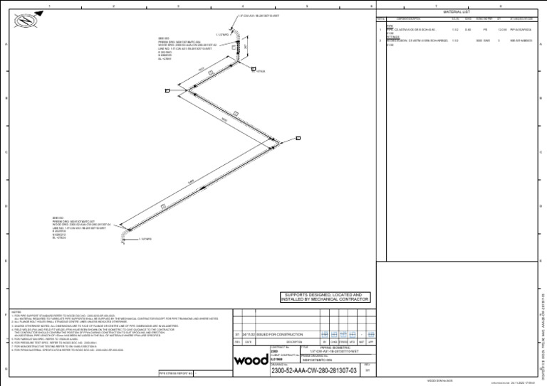 Piping Isometric_9 | PDF | Pipe (Fluid Conveyance) | Applied And Interdisciplinary Physics