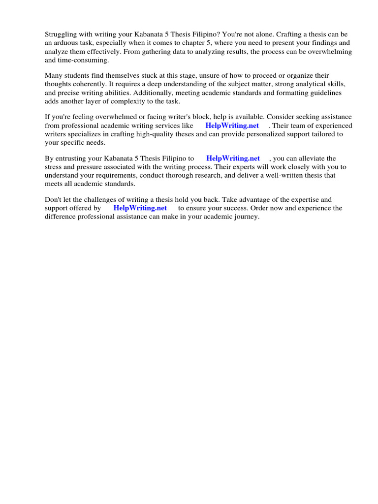 Kabanata 5 Thesis Filipino | PDF | Tagalog Language | Human Communication
