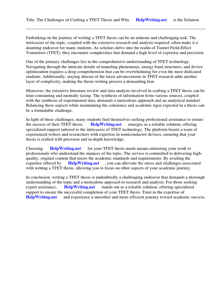 Tfet Thesis | PDF | Nanowire | Semiconductor Device Fabrication