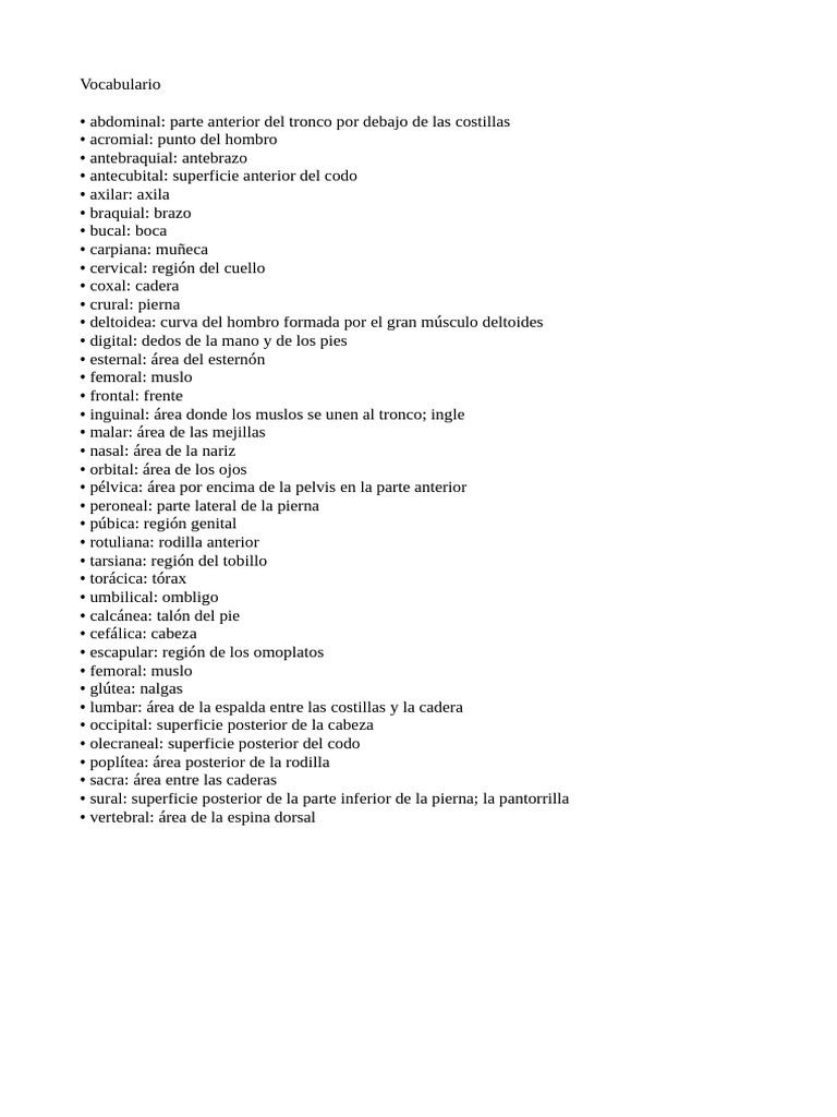 Vocabulario | PDF | Negocios | Hogar, jardinería y bricolaje