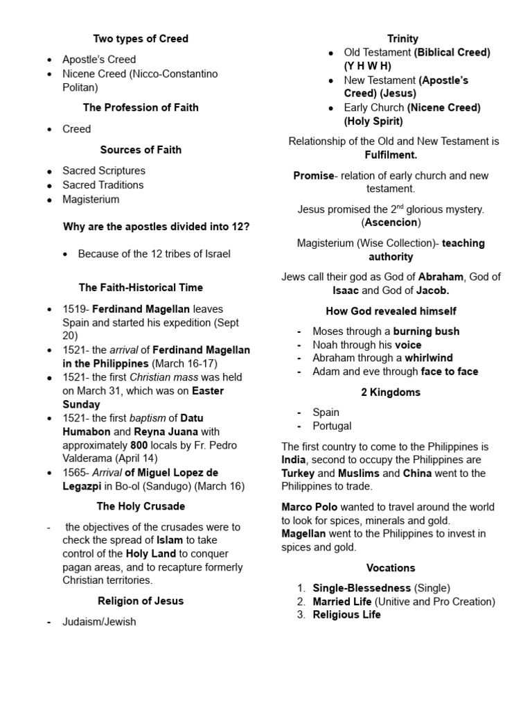 Theology Notes | PDF | Jesus | Abrahamic Religions