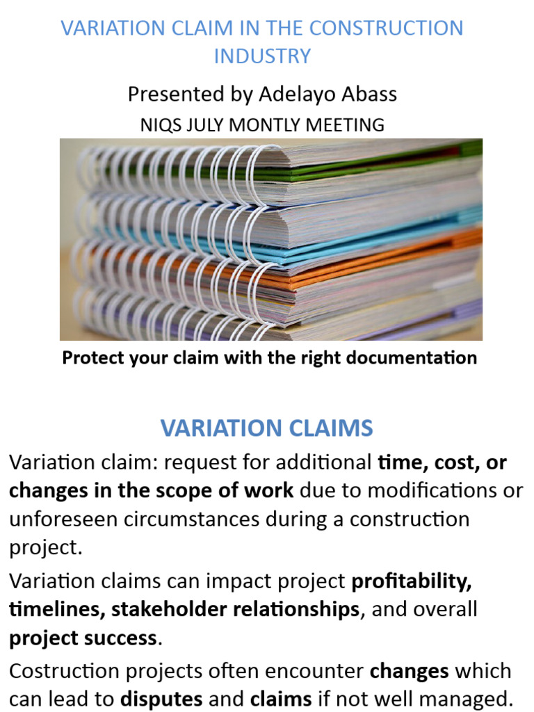 Variation Claim | PDF | Mediation | Business