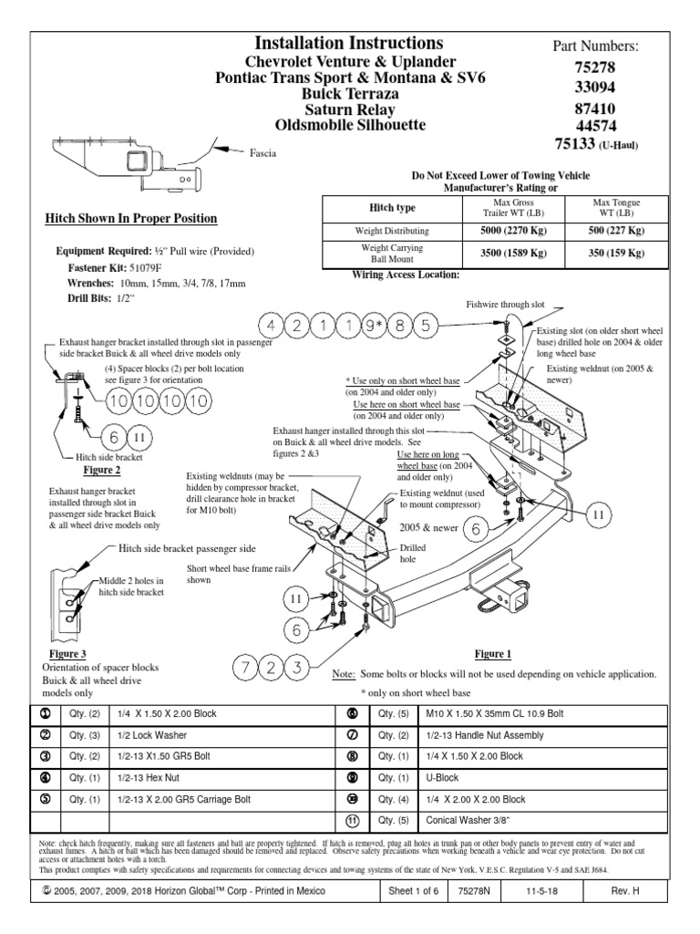 Installation Instructions | PDF | Motor Vehicle | General Motors Marques