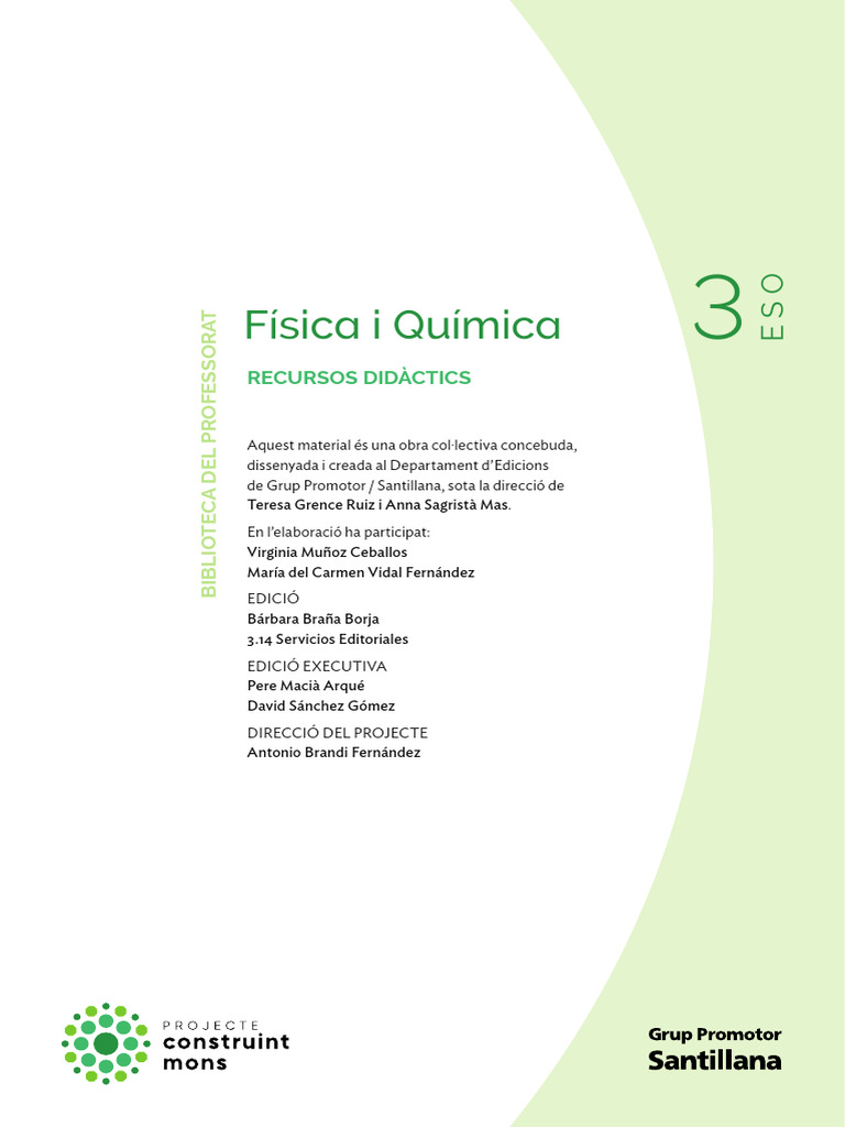 Recursos Didàctics Física I Química 3ESO CM CTLN | PDF