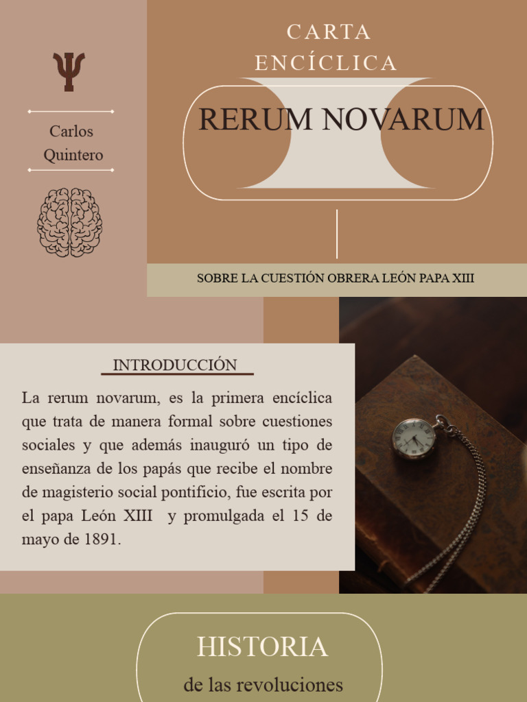 Rerum Novarum: Doctrina Social y Obrera | PDF | Religión y espiritualidad