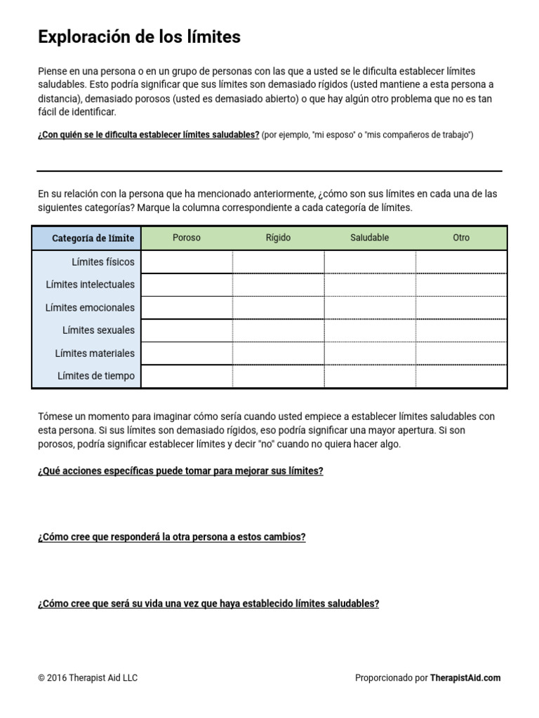 Boundaries Exploration Activity (1) | PDF