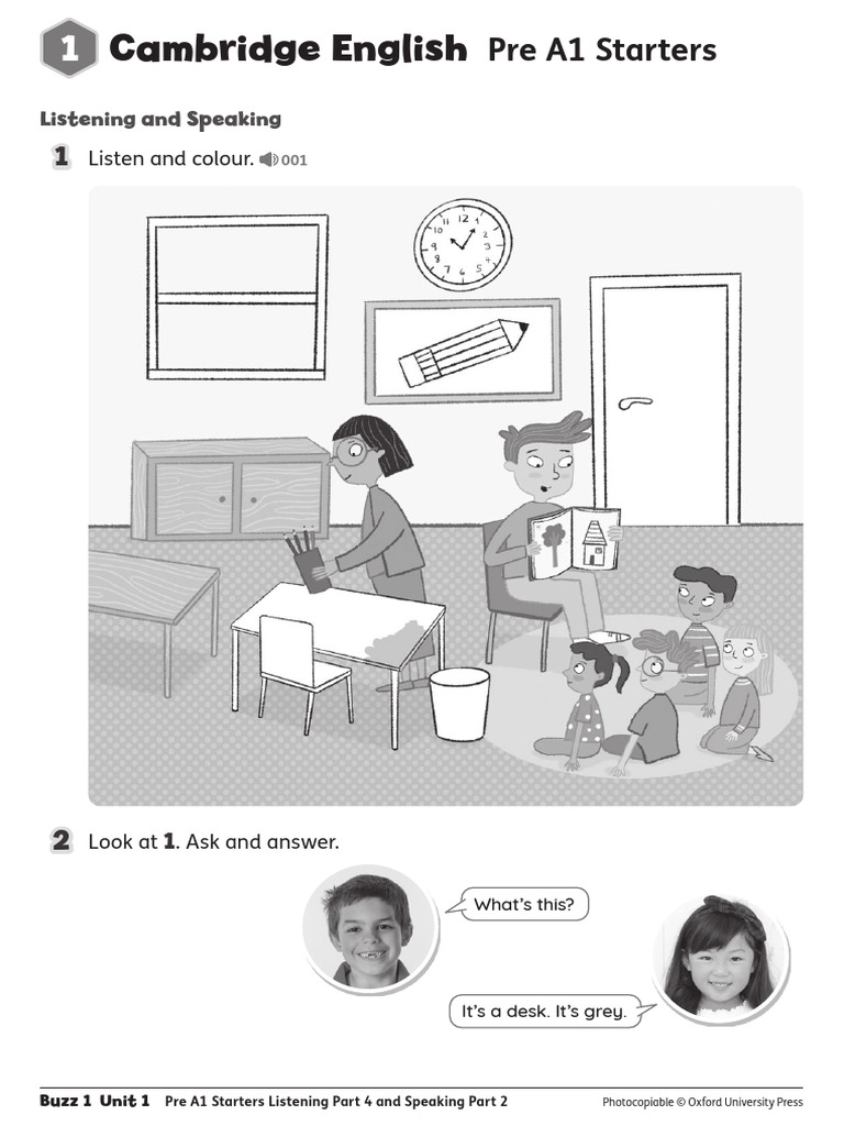 Buzz1 Cambridge Young Learners Worksheets | PDF