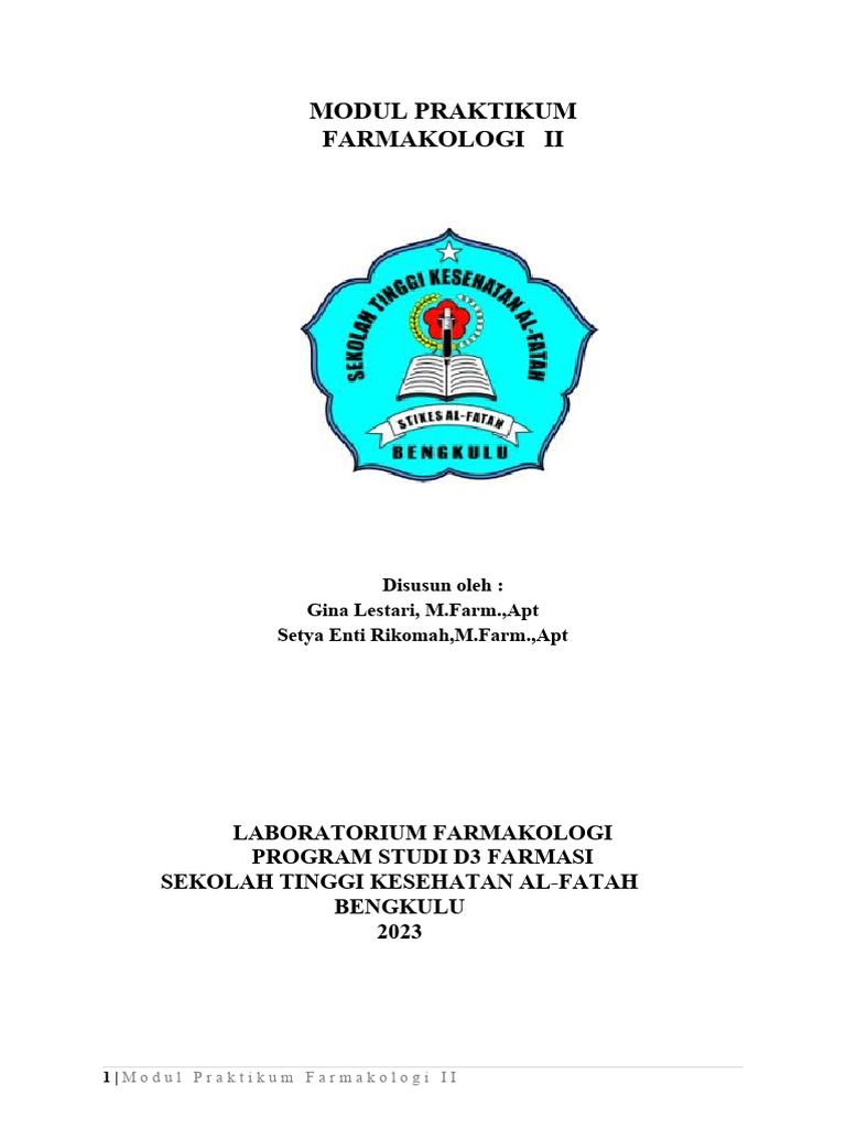 Modul Praktikum Farmakologi II | PDF | Sains & Matematika