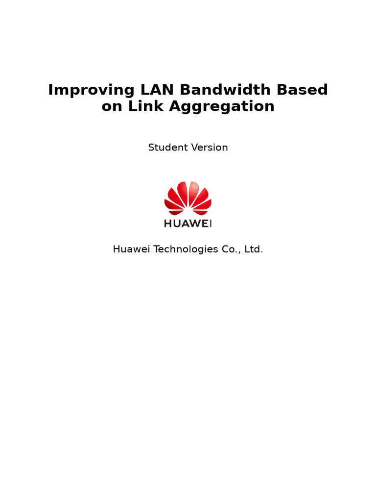 02 (Optional) Improving LAN Bandwidth Based On Link Aggregation | PDF | Computer Network ...