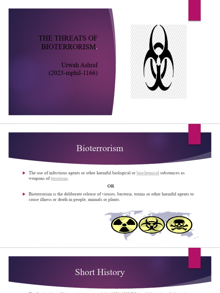 bioterrorism | PDF | Bioterrorism | Anthrax