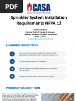 Nfpa 13 Sprinkler Installation Requirements | PDF | Fire Sprinkler ...