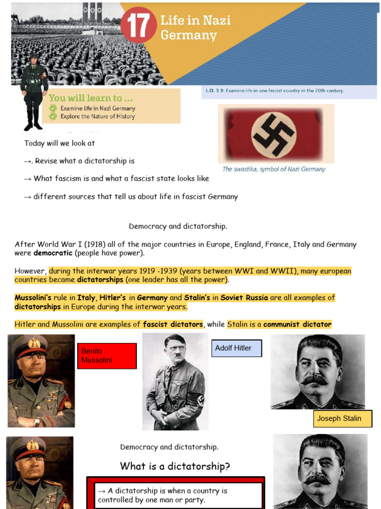 Fascist Germany | PDF | Nazi Germany | Nazi Party