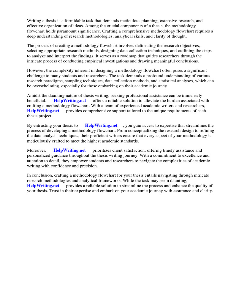 Thesis Methodology Flowchart | PDF | Methodology | Theory