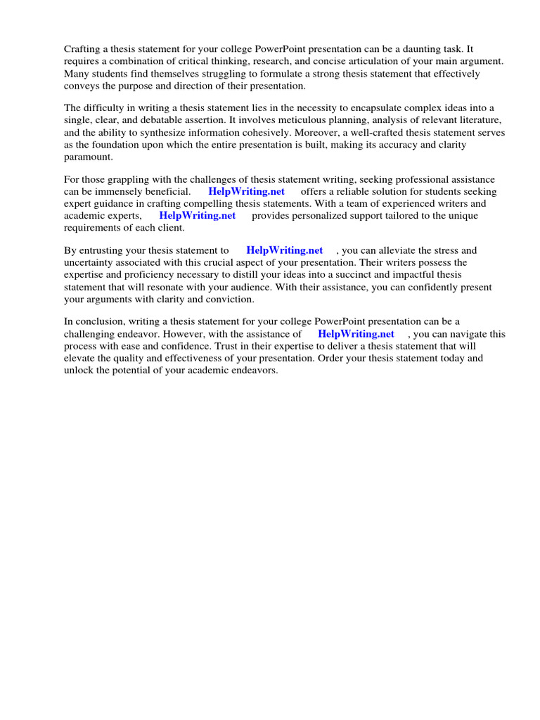 Crafting Effective Thesis Statements | PDF | Essays | Thesis