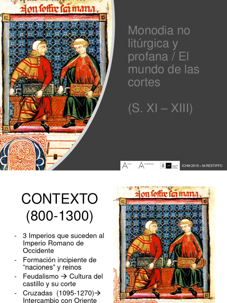 Monodia Profana en la Edad Media | PDF | Arte | Poesía