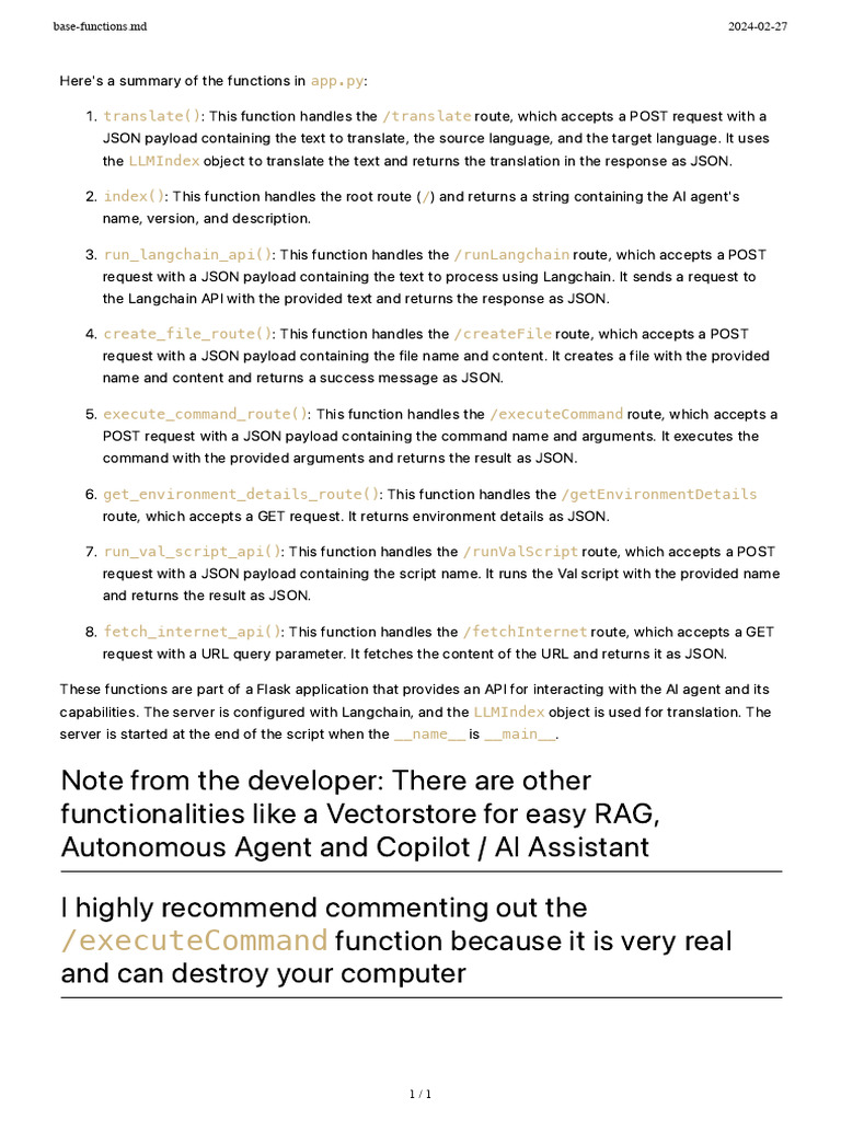 Base Functions | PDF | Json | Web Server