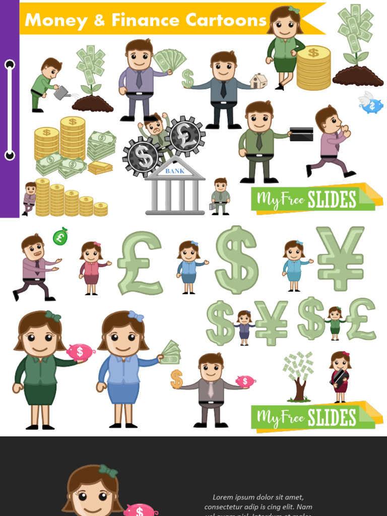 006-Money & Finance Cartoons For Presentations | PDF