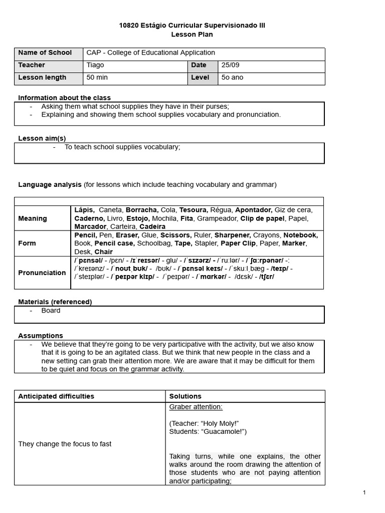 Lesson Plan 25 - 09 | PDF | Human Communication | Communication