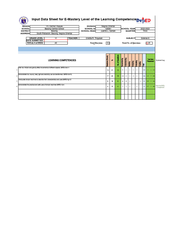 TOS - 3rd Quarter | Download Free PDF | Learning | Cognitive Science