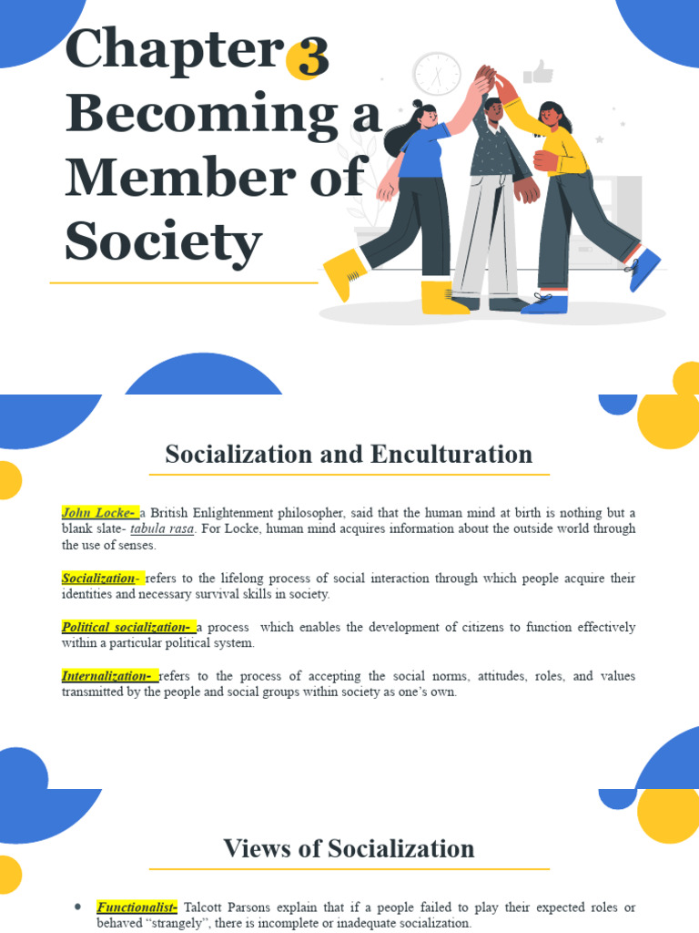 Becoming Member of A Society | PDF | Deviance (Sociology) | Socialization