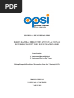 Proposal Penelitian Opsi 2024 | PDF