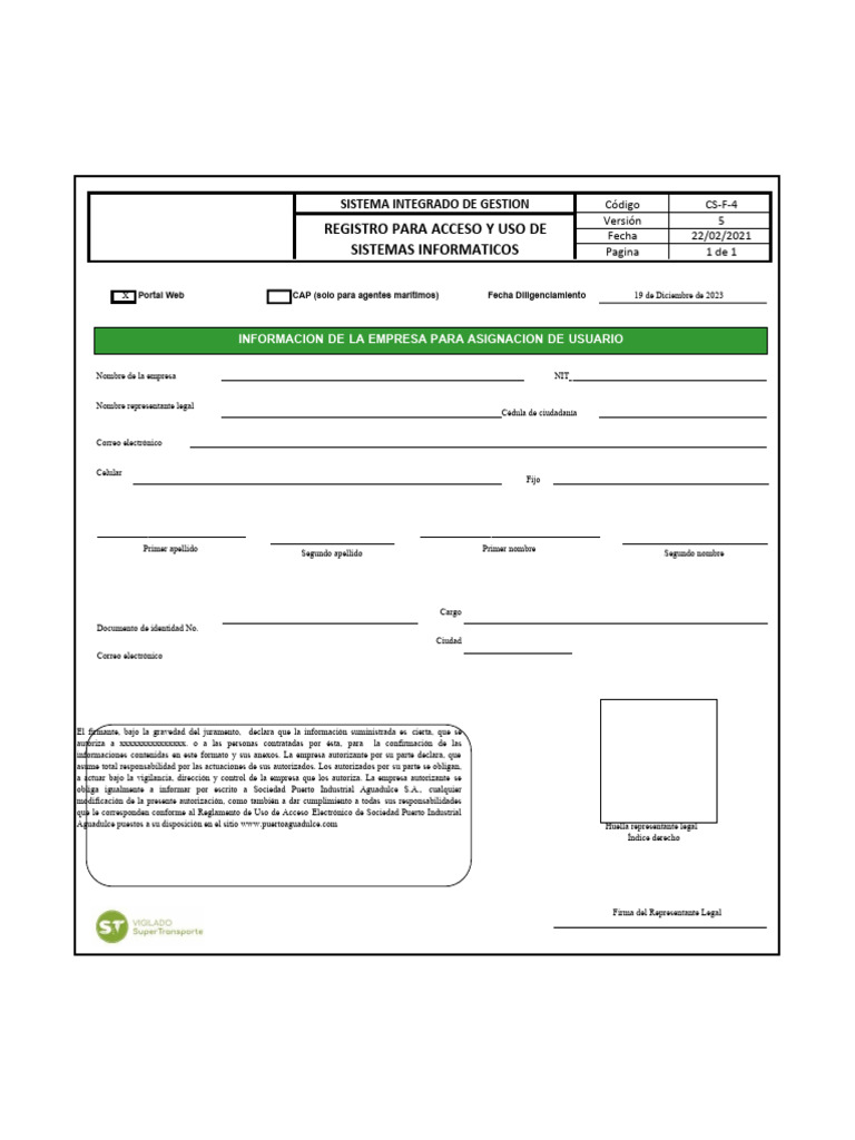 Formato Acceso y Uso de Sistemas Informáticos V5 | PDF | Documento de ...