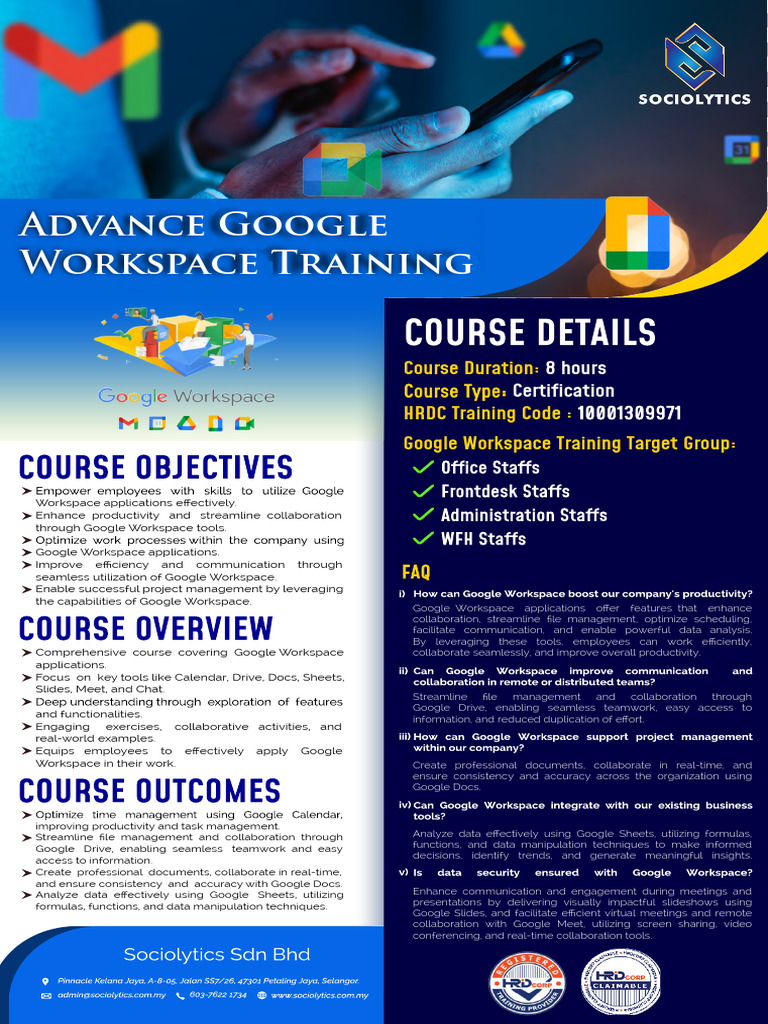 Advance Google Workspace Training | Download Free PDF | Collaboration | Computing