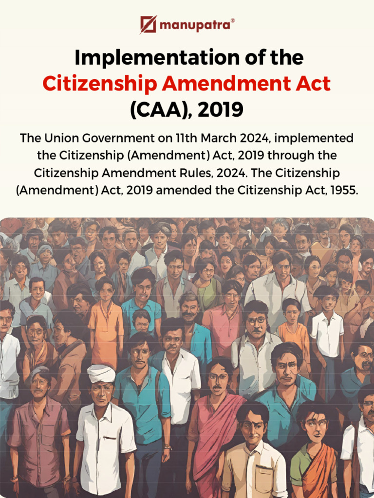 Citizenship Amendment Act CAA 2019 1710336881 | PDF | Finance & Money ...