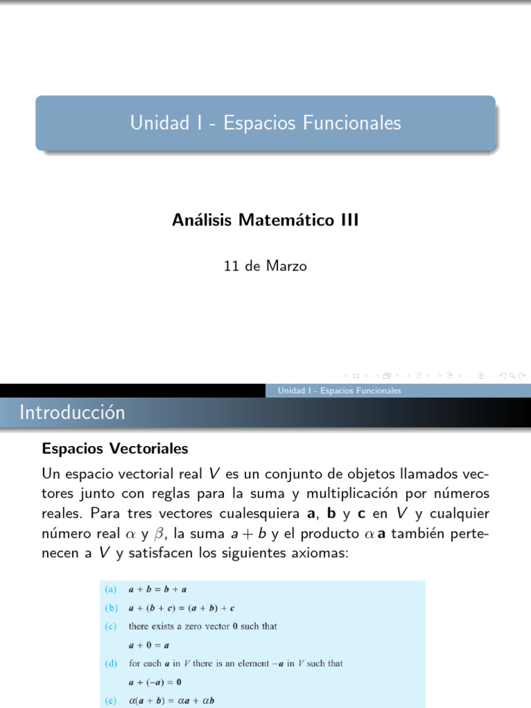 Espacios Funcionales | PDF | Espacio vectorial | Vector Euclidiano